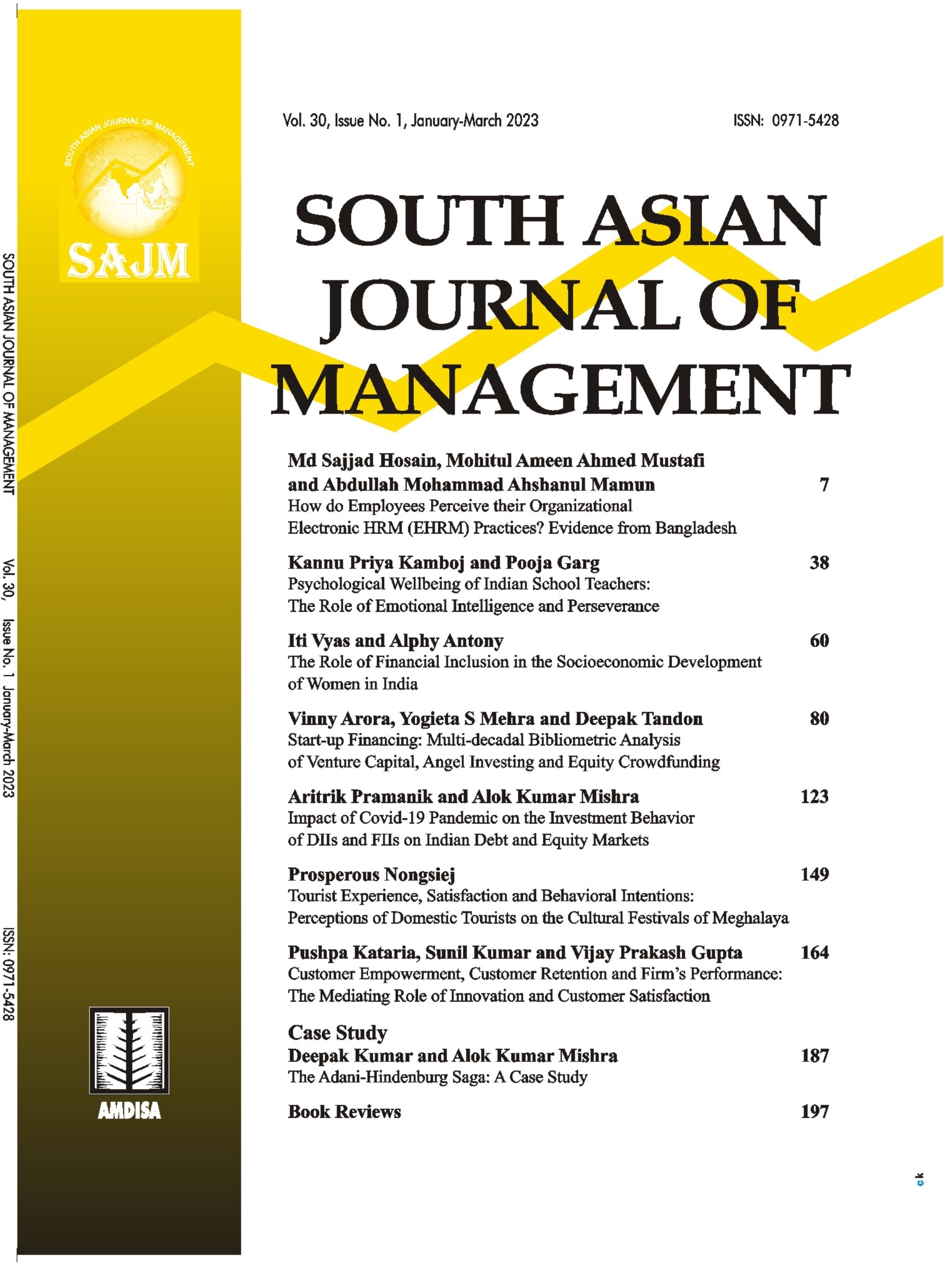 AMDISA - South Asian Journal of Management